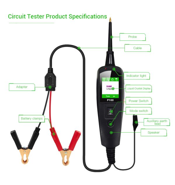 TopDiag P100 Circuit Tester – jdiagtool